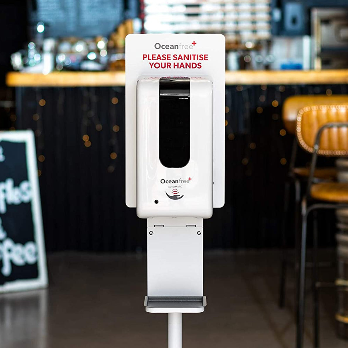 Automatic Touch Free Freestanding Rub Dispenser - Ocean Free